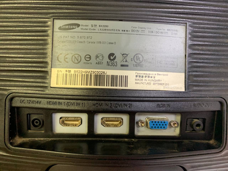 Купить Монитор Монитор Samsung SyncMaster BX2250, 1920x1080 Б/У за 0 ...