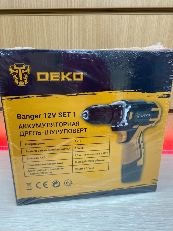 Купить Шуруповерт Deko Banger 12v Set 1 Б/У за 1 750 руб. — состояние 9 ...
