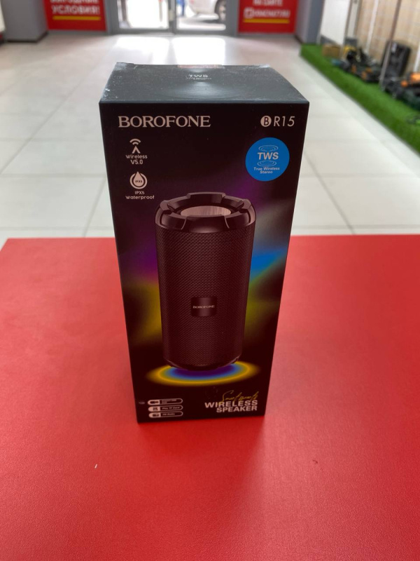 Купить Колонки Bluetooth Borofone BR15, 10Вт, 1200мА Б/У за 0 руб. — состояние 9/10