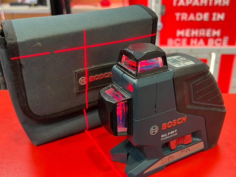 Купить Лазерный уровень Bosch 2-80P Б/У за 0 руб. — состояние 9/10